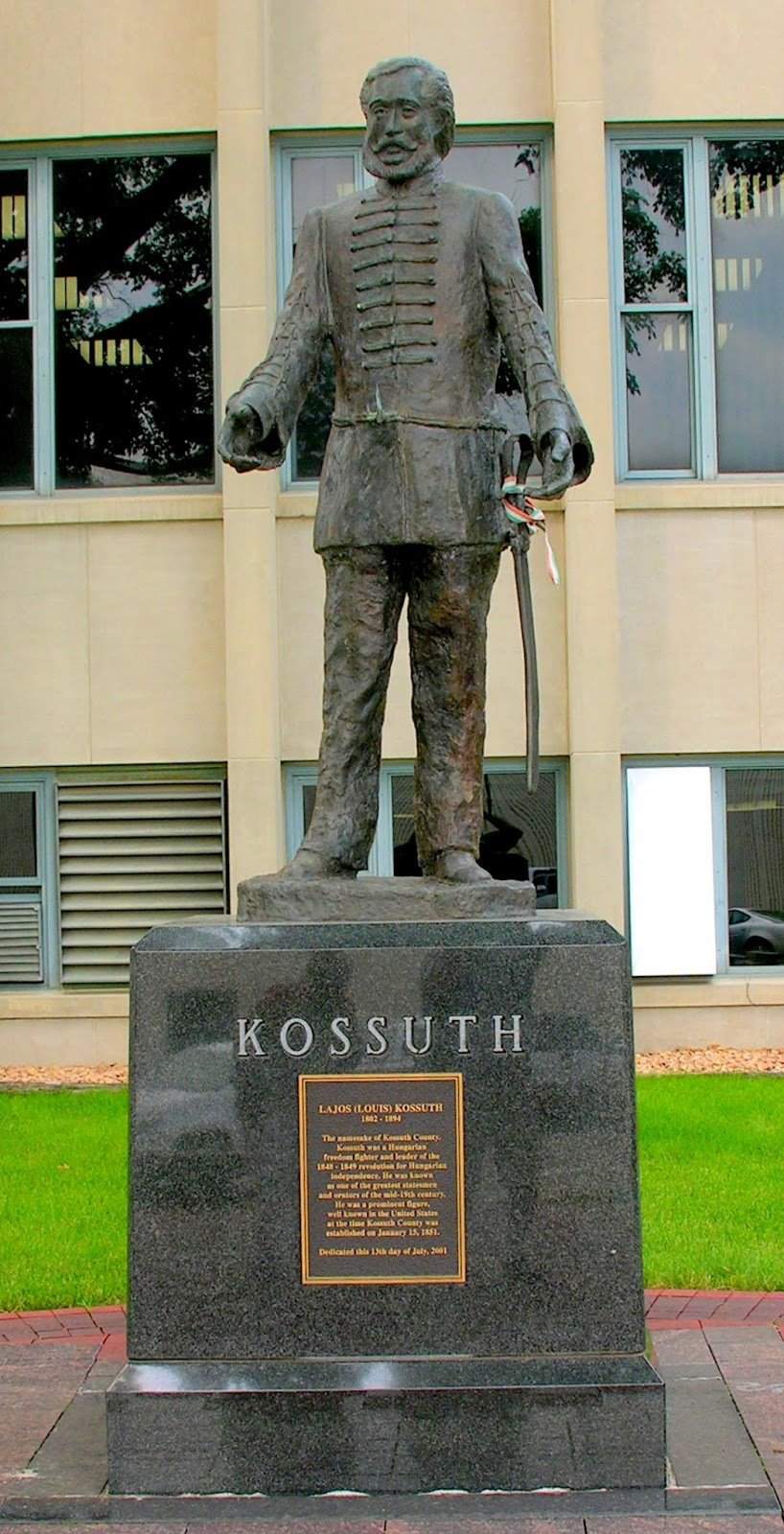 Streets and cities preserve the name of Kossuth in US