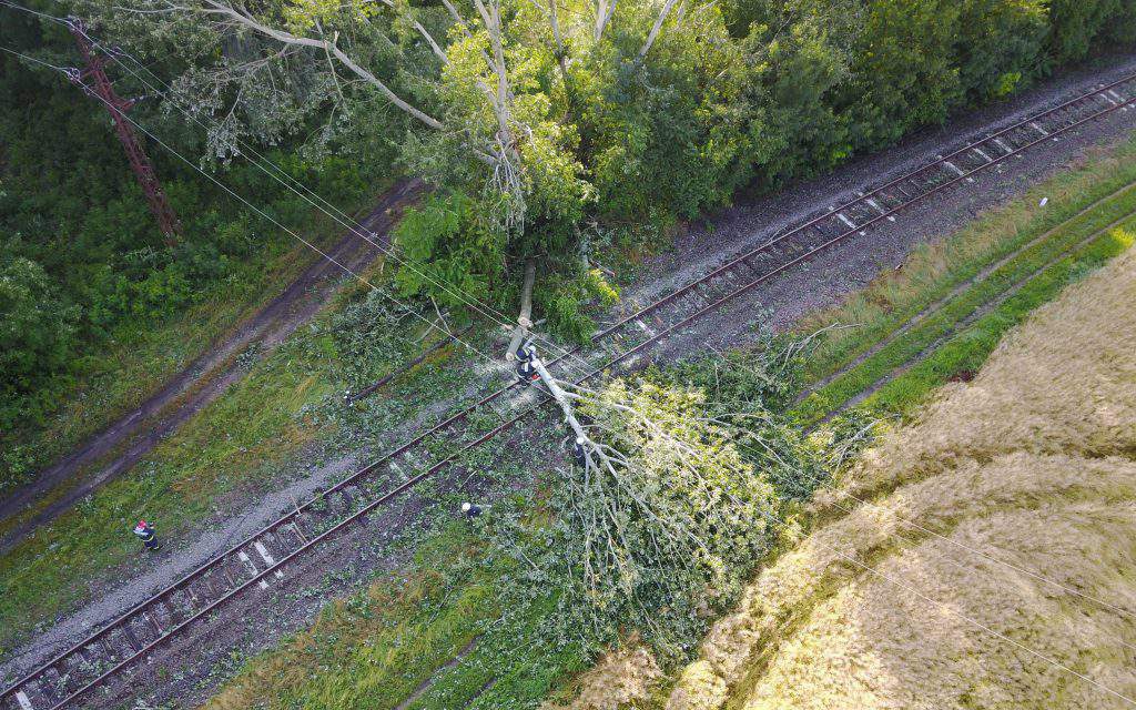 A huge storm washed away Hungary and caused a lot of damage