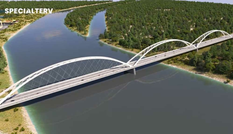 VIDEO, PHOTOS: New Danube bridge to be built in Hungary
