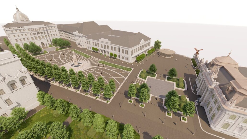 Spectacular VISUAL PLANS: Rebirth of the nation's historic main square ...